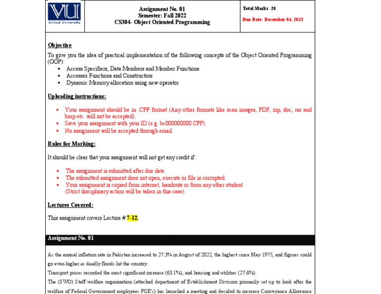 Fall 2022 - CS304 - 1 | PDF