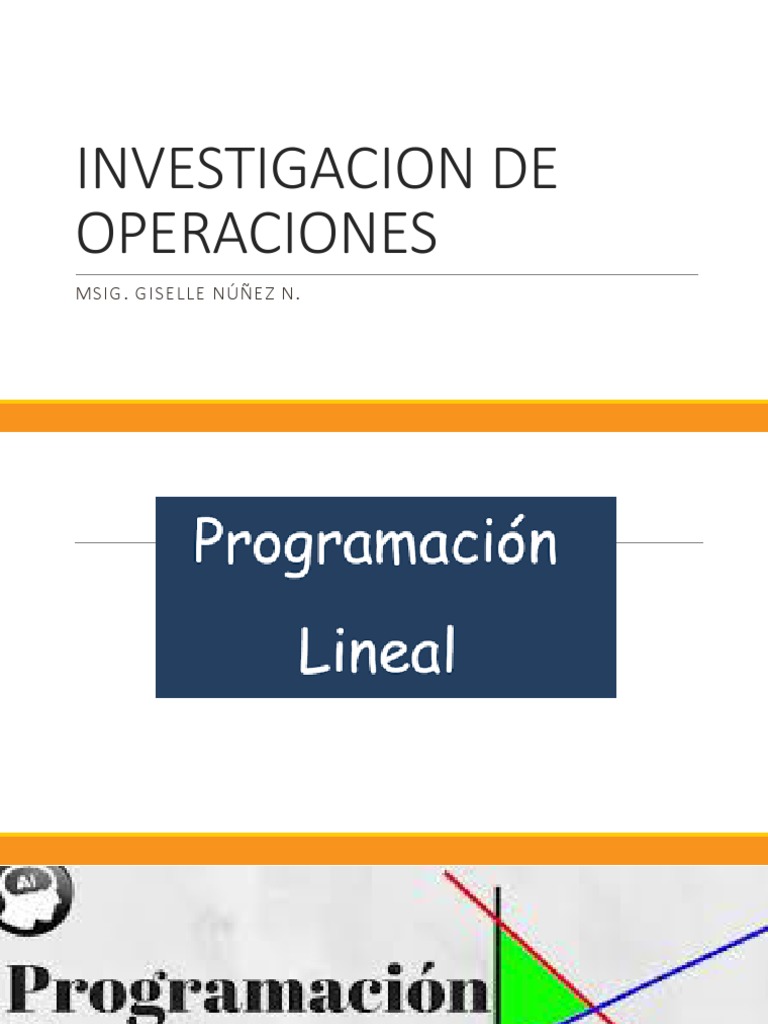 Programacion Lineal | PDF Programacion Lineal | PDF