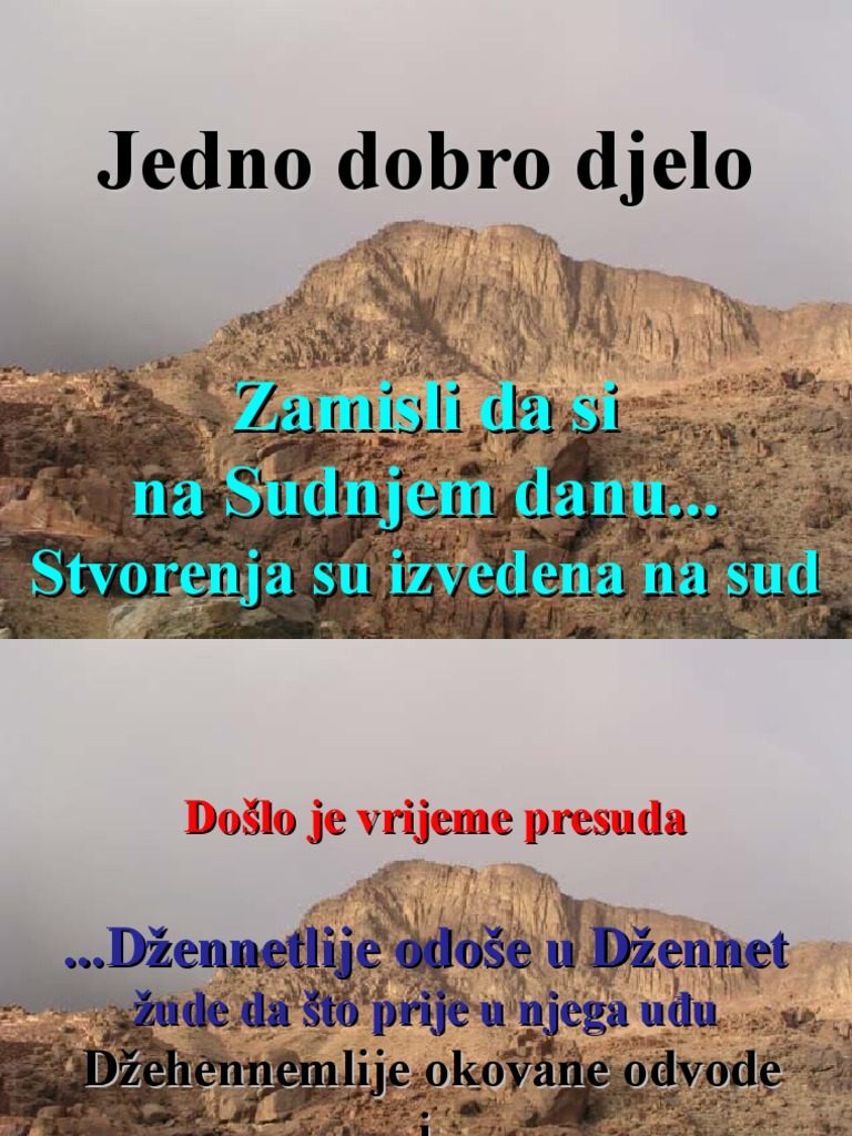 Jedno Dobro Djelo | PDF