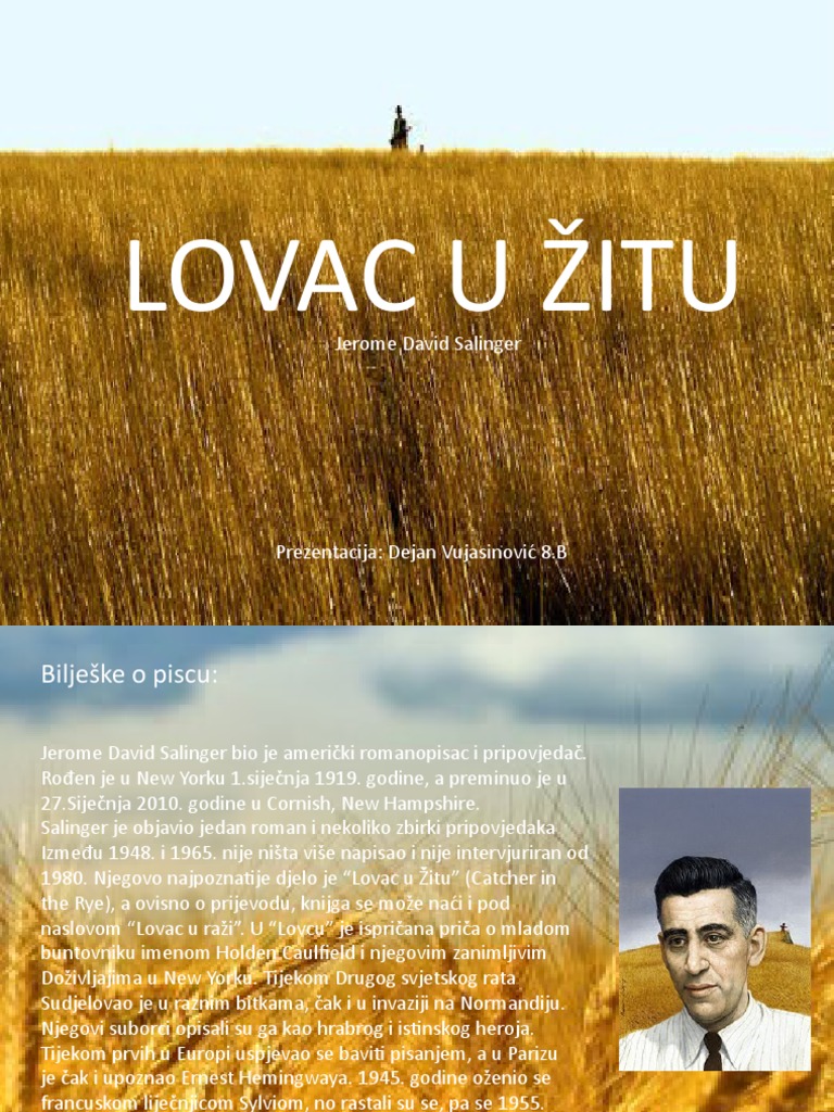 Lovac U Žitu Lektira | PDF