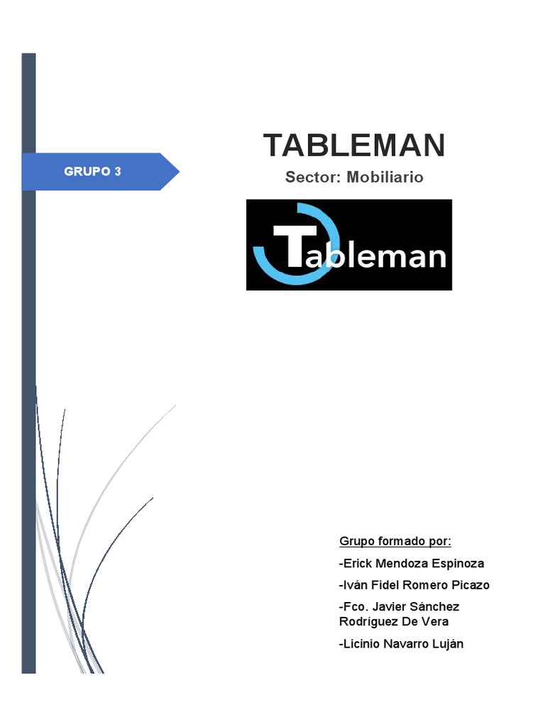 Análisis y Planificación de Tableman S.A. | PDF | Mercado (economía ...