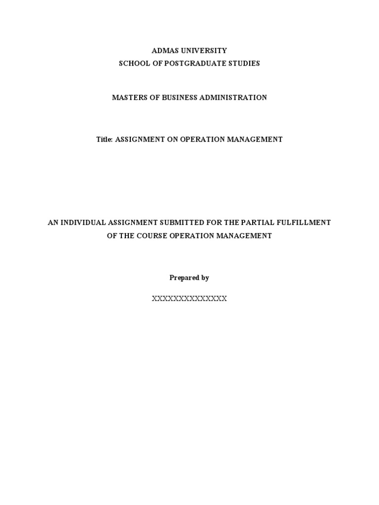 OM Assignment | PDF | Agile Software Development | Lean Manufacturing