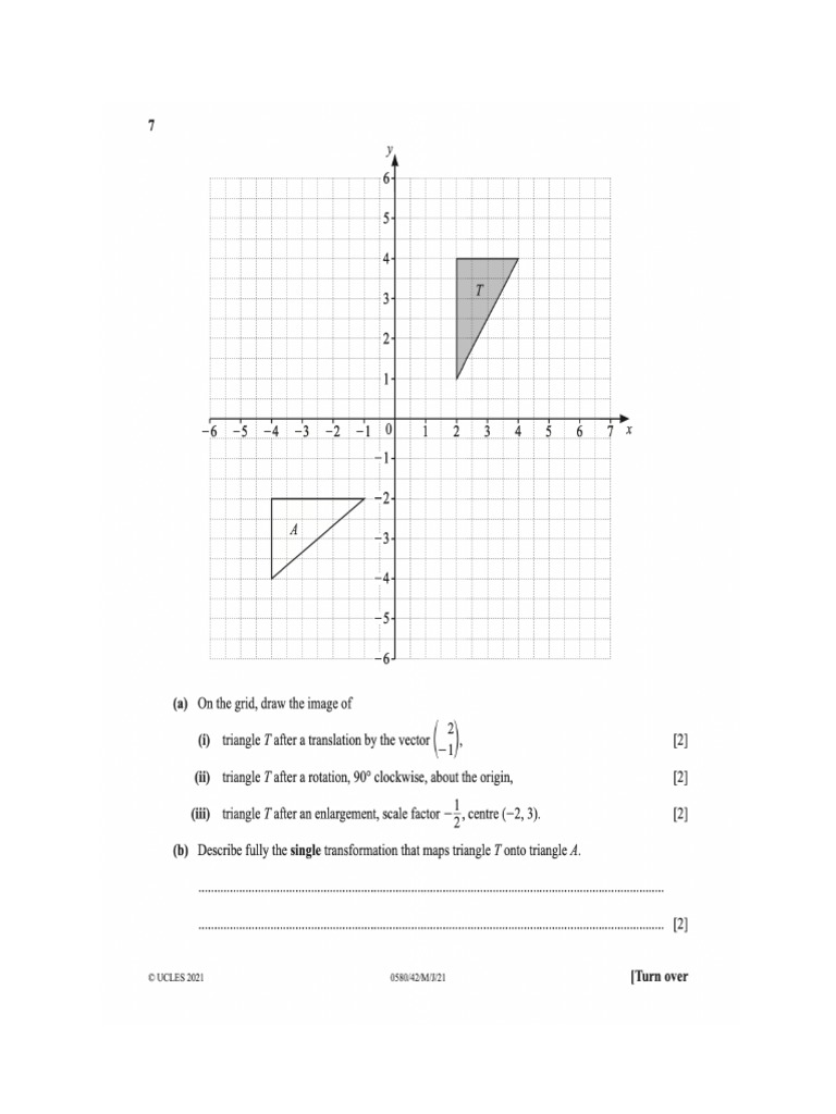 Maths Transformations&Vectors | PDF
