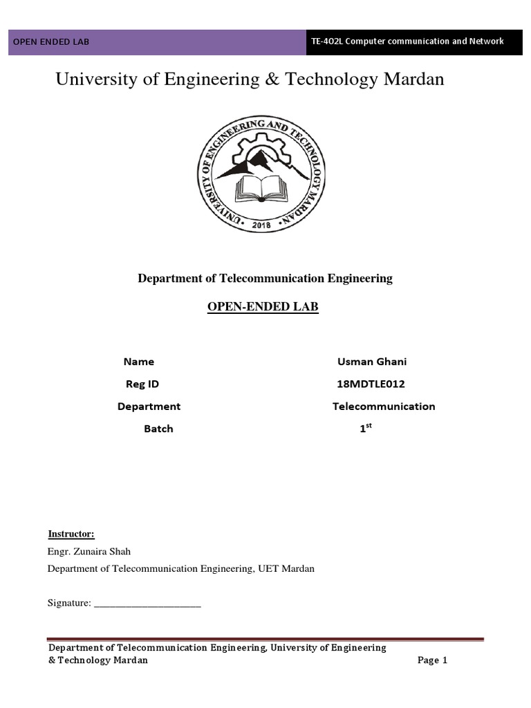 Oel CCN PDF | PDF | Computer Network | Ip Address