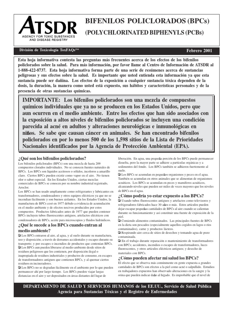 BPCs | PDF | Agua | Residuos