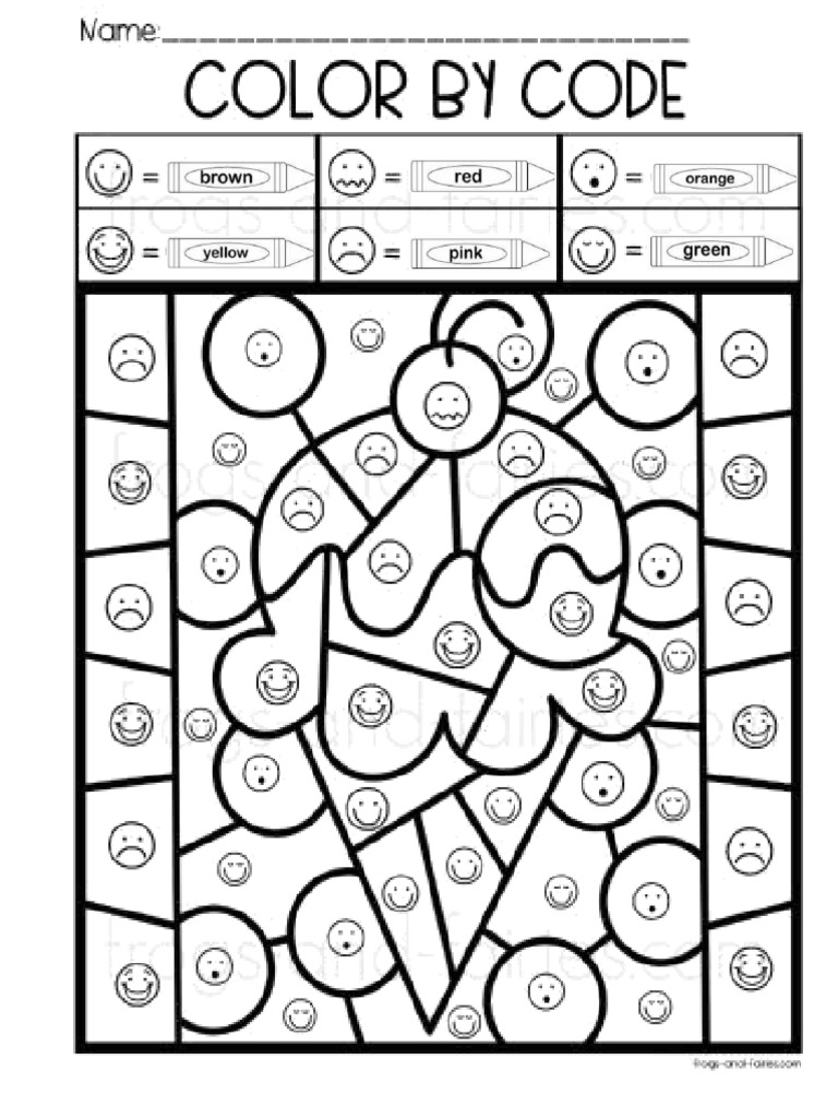 Color by Code Feelings and Emotions | PDF