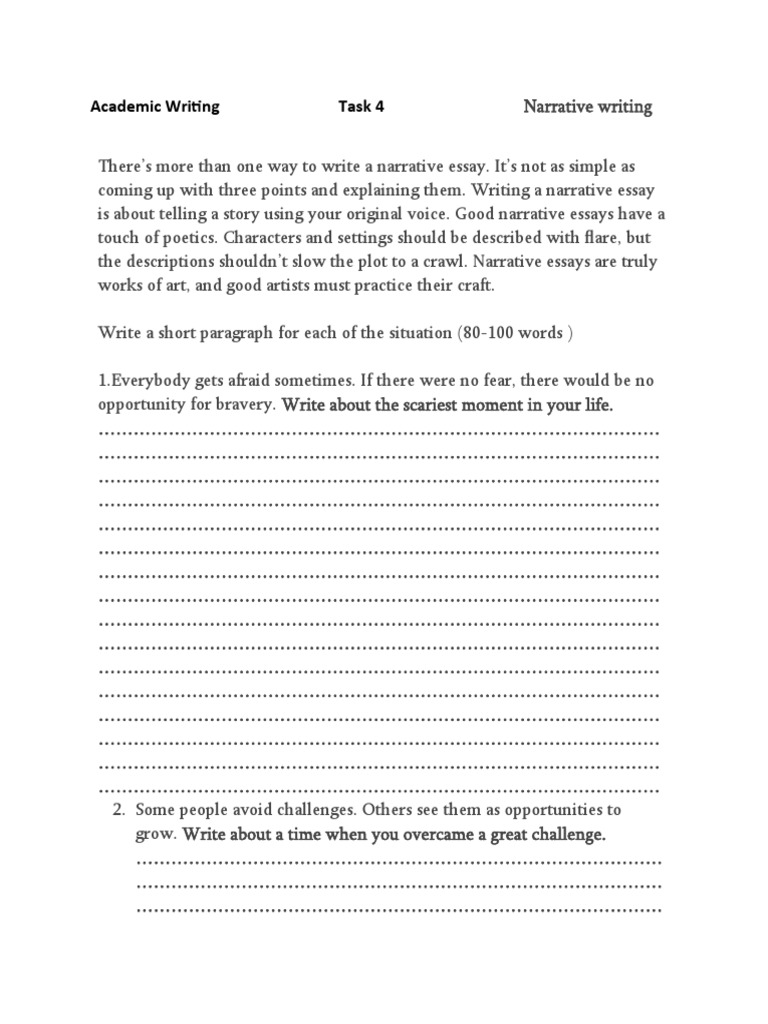 Academic Writing Task 4 | Download Free PDF | Writing | The Arts