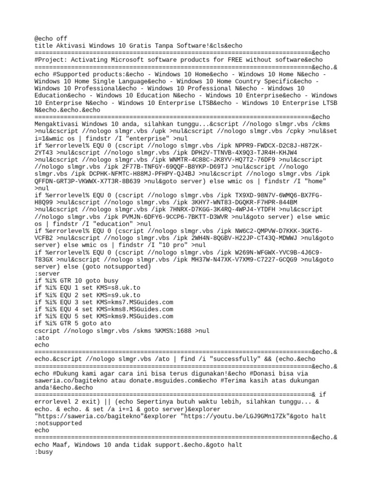 Windows 10 Activation | PDF | Microsoft Windows | Windows 10