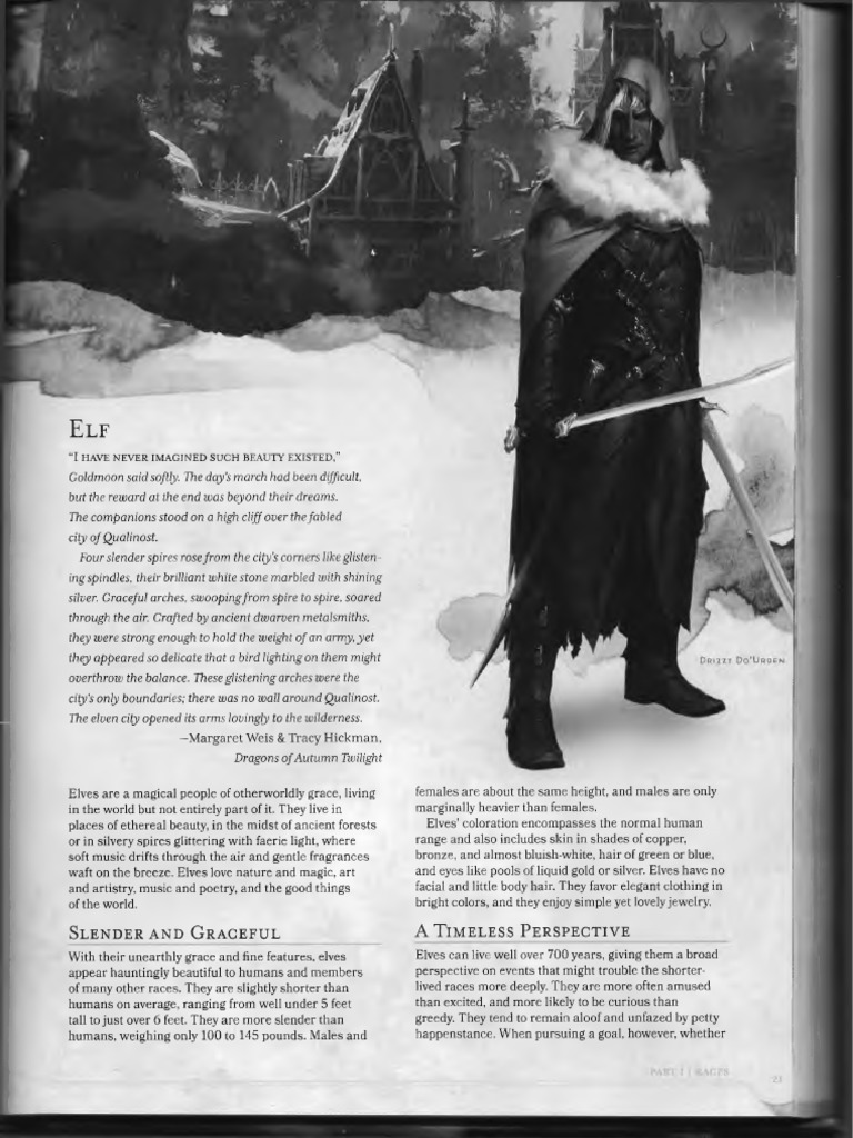 Elf and Wizard Traits | PDF | Elf (Dungeons & Dragons)