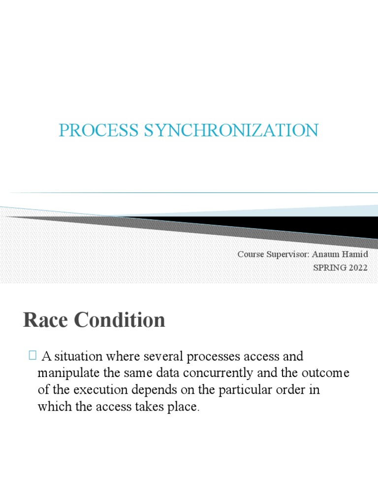 Process Synchronization Pdf Thread Computing Computing