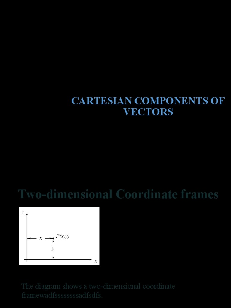 Cartesian Components Pdf Cartesian Coordinate System Euclidean Vector