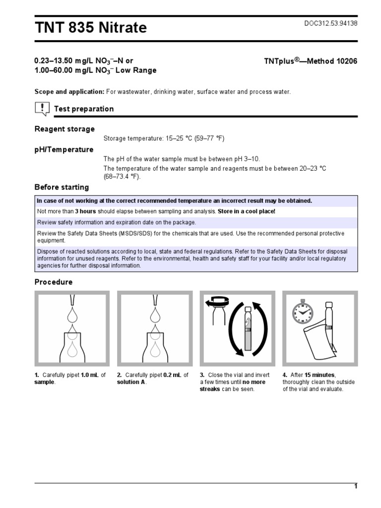 Nitratos, TNT 835 | PDF | Nitrate | Ph