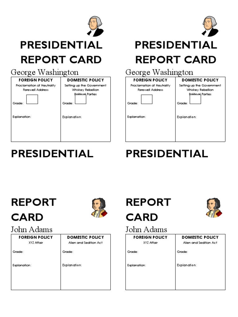 Presidential Report Card | PDF
