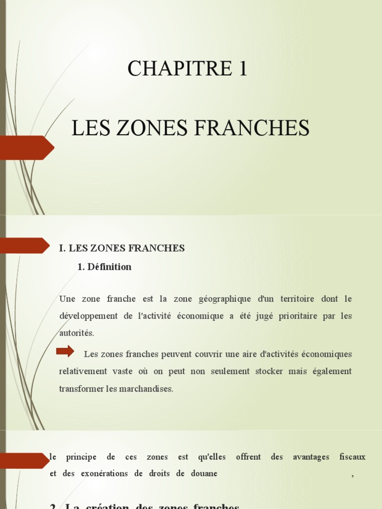 Les Zones Franches | PDF