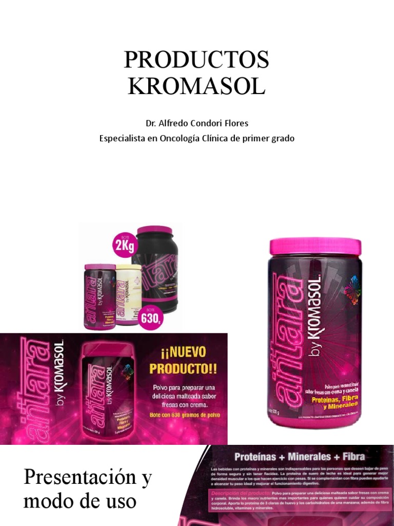 PRODUCTOS KROMASOL Antara | PDF | Dieta y nutrición | Fibra dietética
