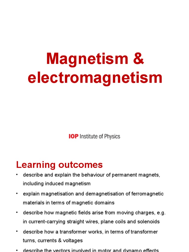 Mag Electromag | PDF | Magnetic Field | Electromagnetic Induction