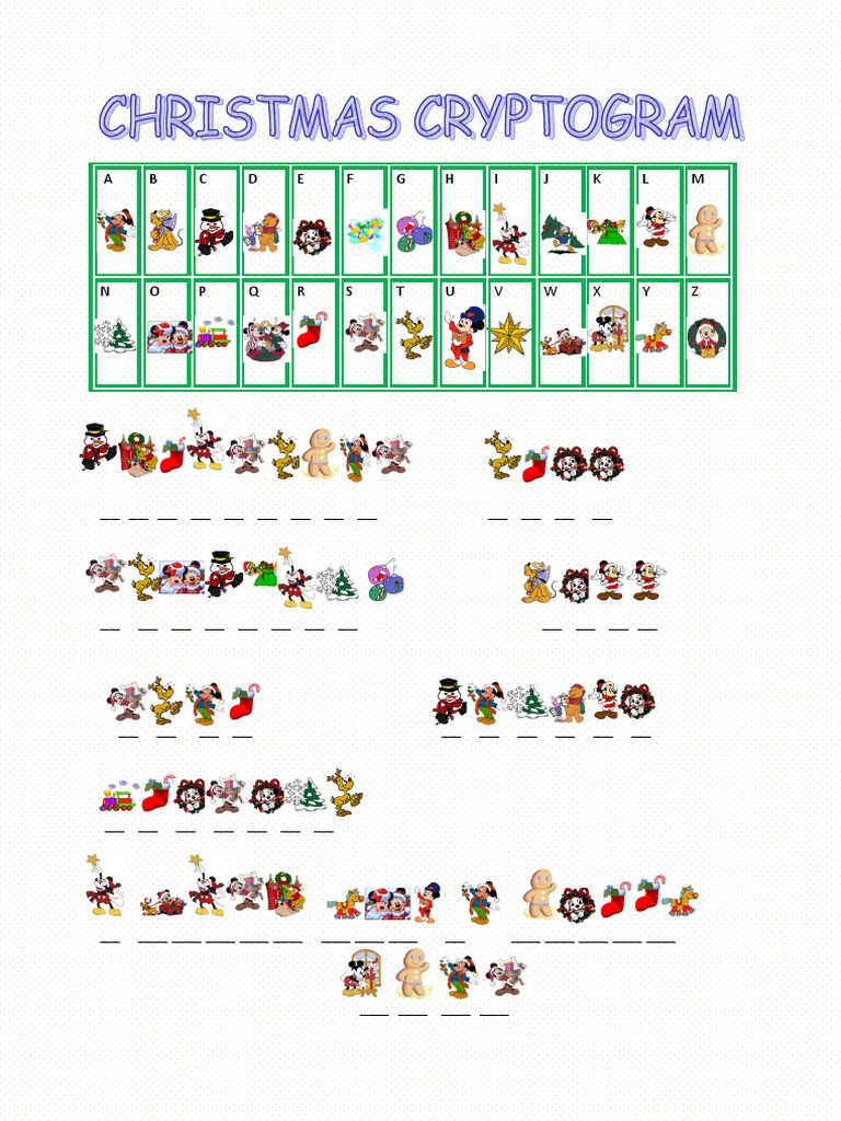 Christmas Cryptogram | PDF