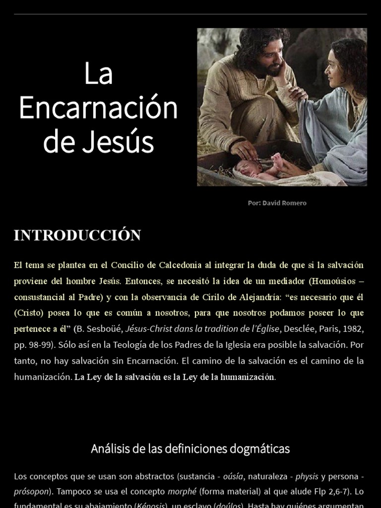 La Encarnación de Jesús | PDF | María, madre de Jesús | Jesús