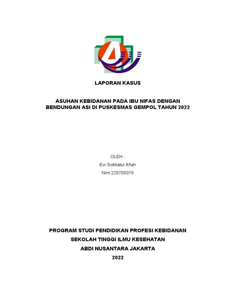KASUS NIFAS BENDUNGAN ASI Salinan | PDF | Kesehatan Holistik