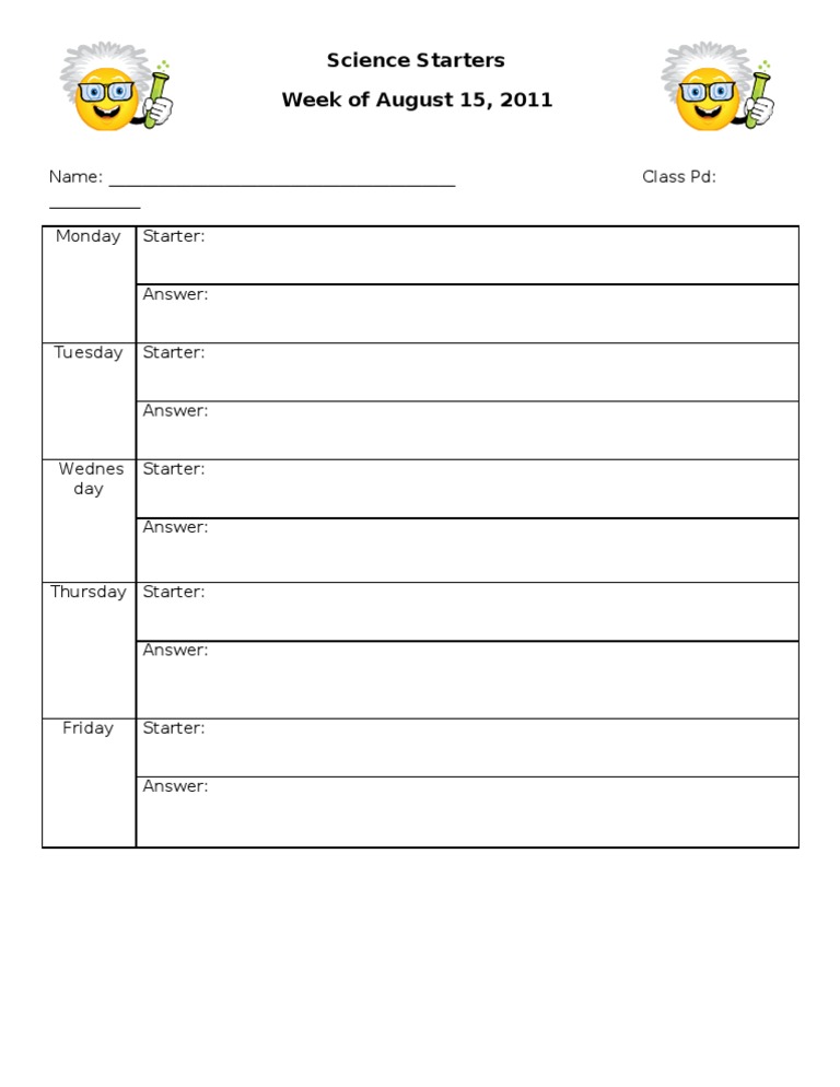 Science Starters | PDF | Self-Improvement