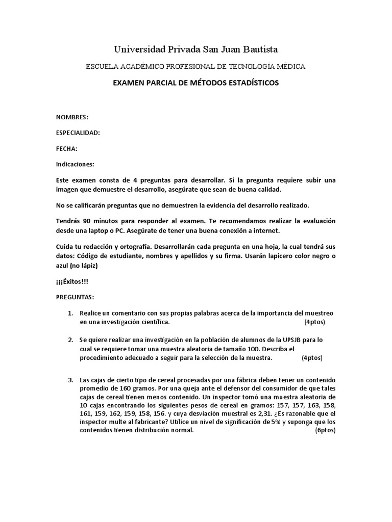 Examen Parcial - m (1) | PDF
