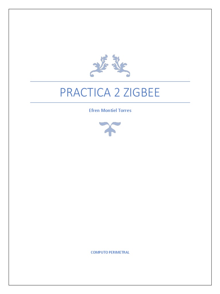 Practica 2 Zigbee | PDF