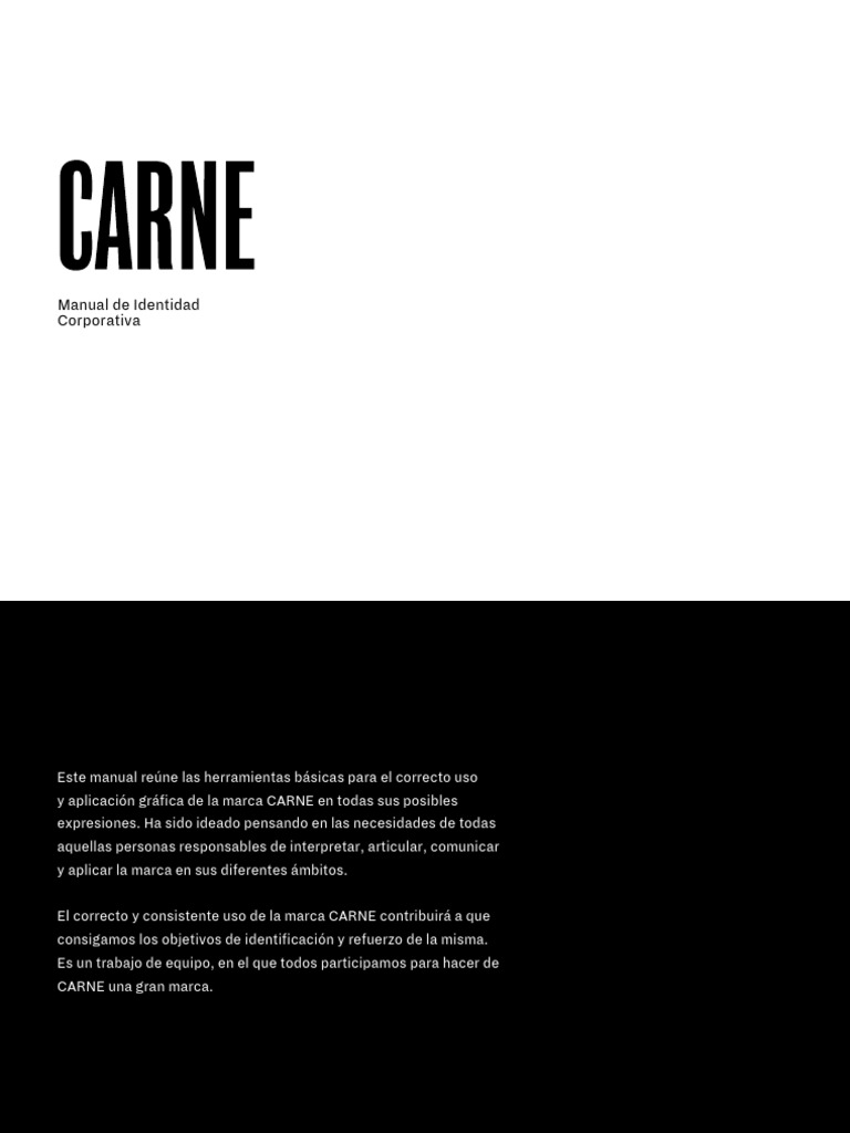 Manual de Identidad de la Marca CARNE | PDF | Carne | Marca