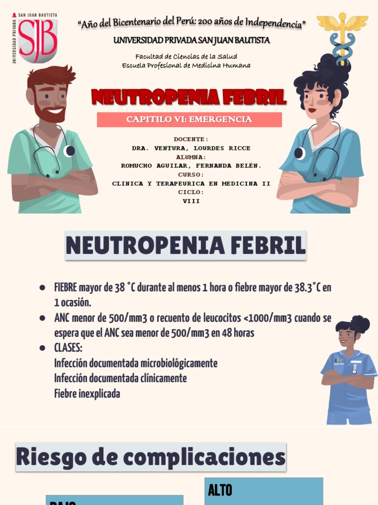 Neutropenia Febril - Semana 16 | PDF | Neumonía | Septicemia