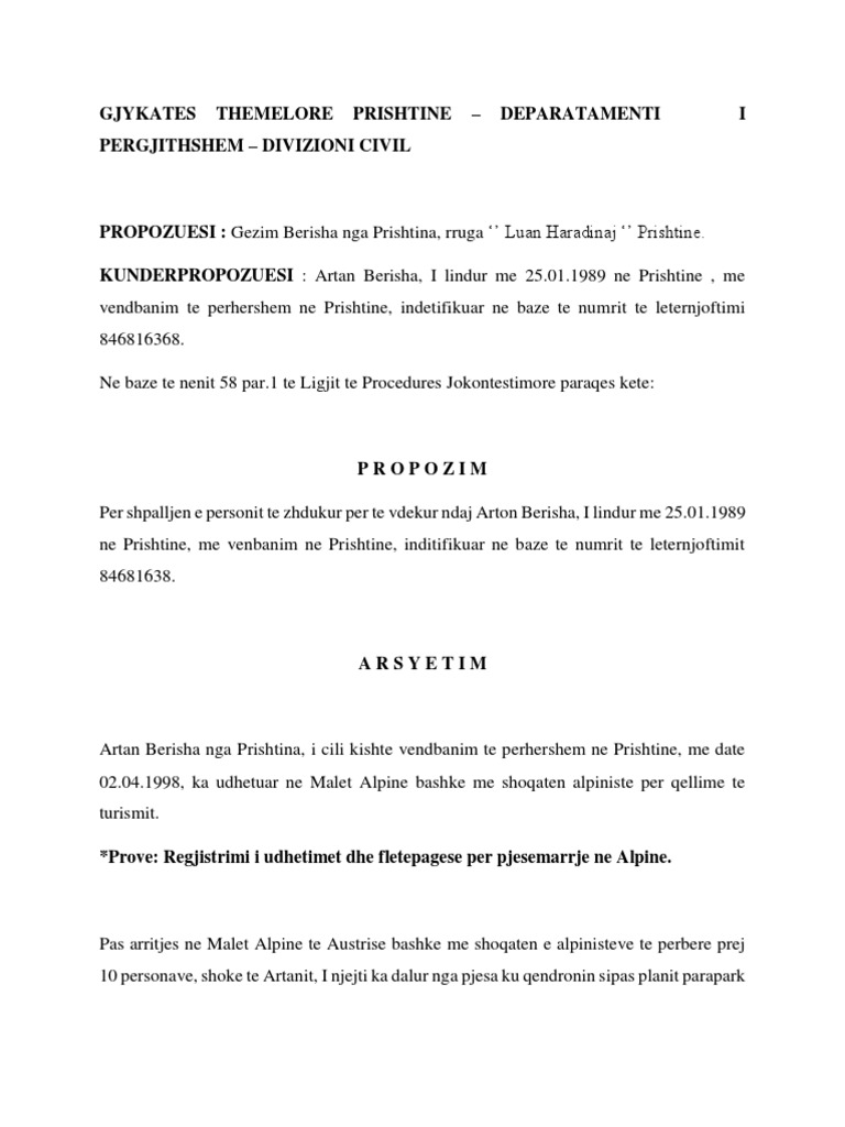Shpallje e Personit Te Vdekur | PDF