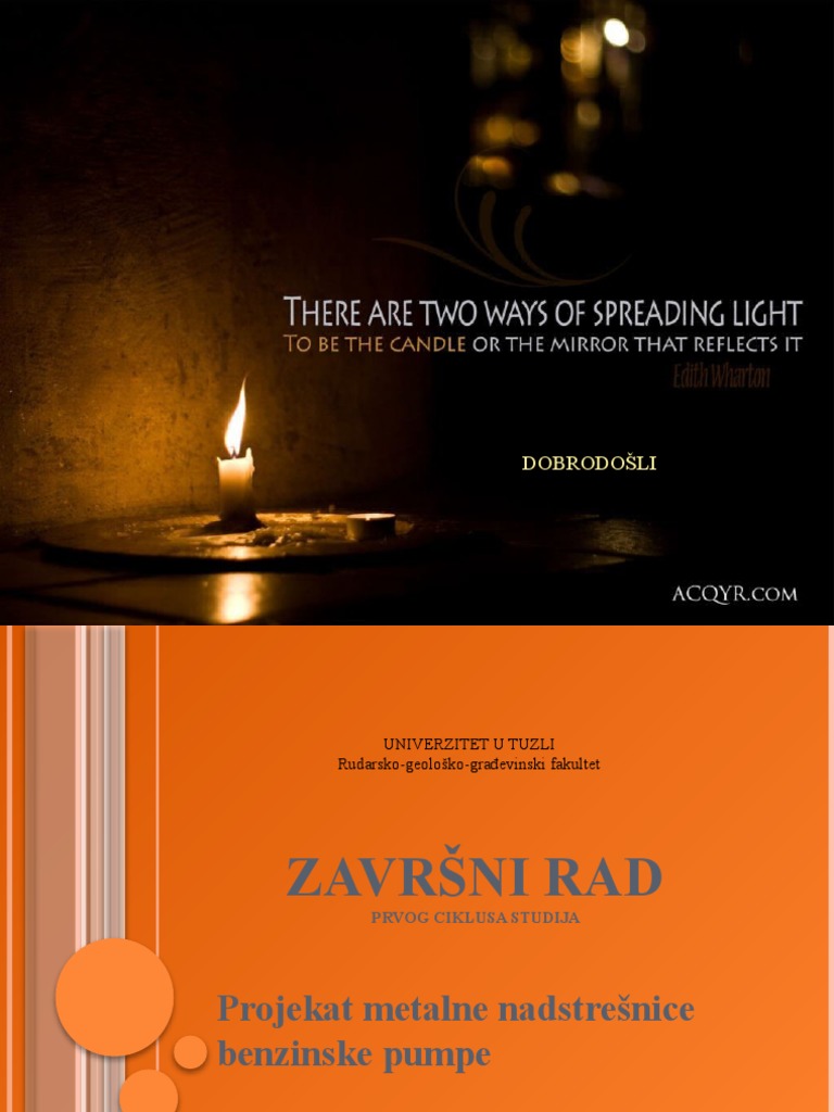 metalna nadstresnica DIPLOMSKI RAD PREZENTACIJA | PDF