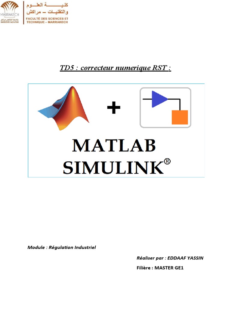 Synthèse du correcteur RST pour régulation | PDF | Mathématiques appliqués
