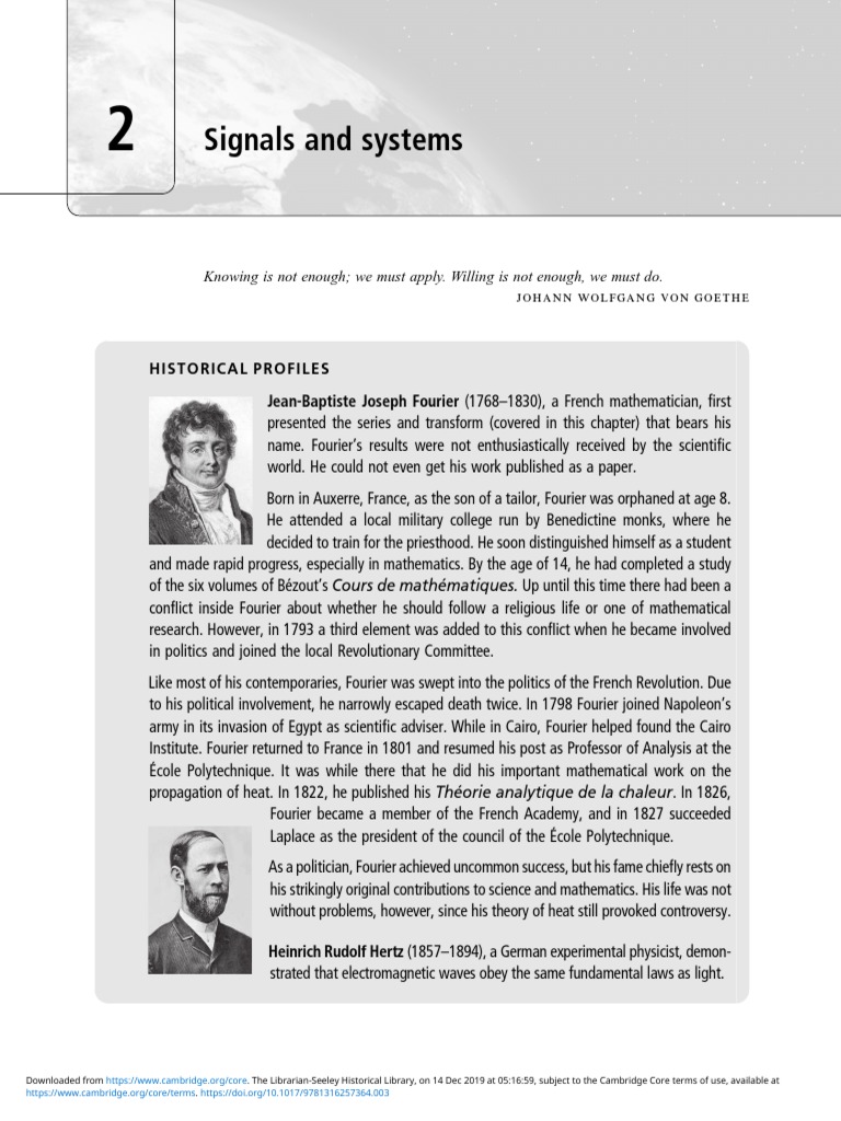 Fourier Transform and Signal Analysis | PDF