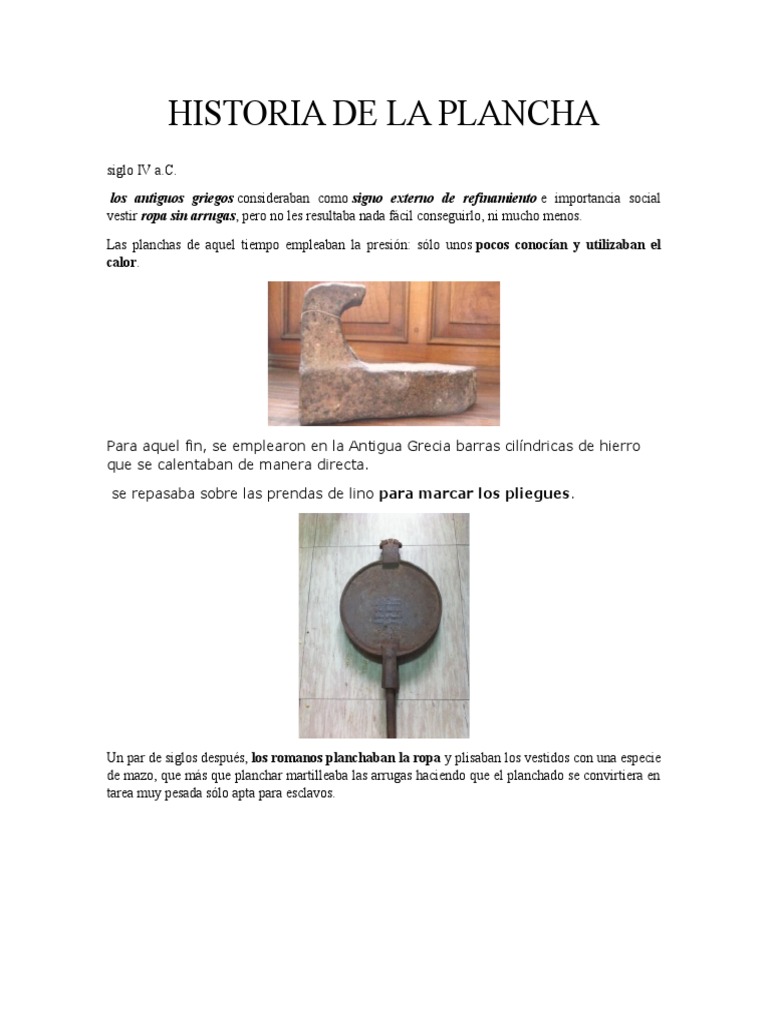 Historia de La Plancha | PDF | Ropa