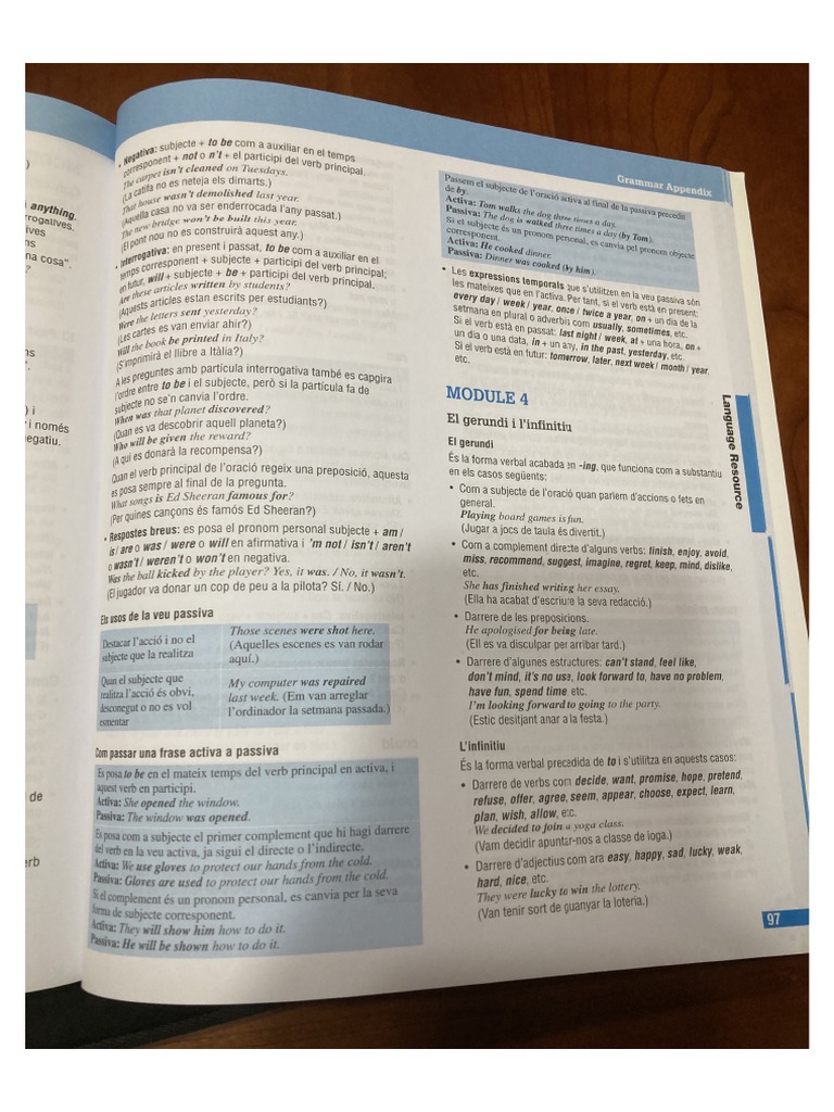 ESO 4 - Activity Book - Grammar Appendix - Page 97 | PDF