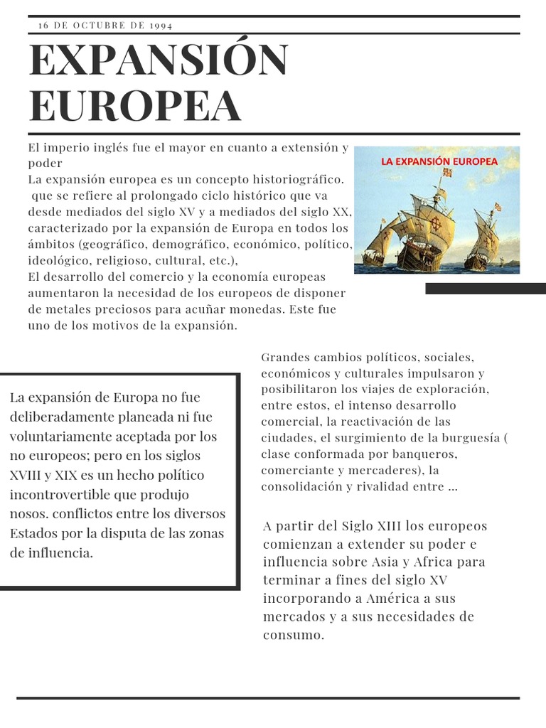 Expansión Europea y Colón | PDF | Américas | Europa