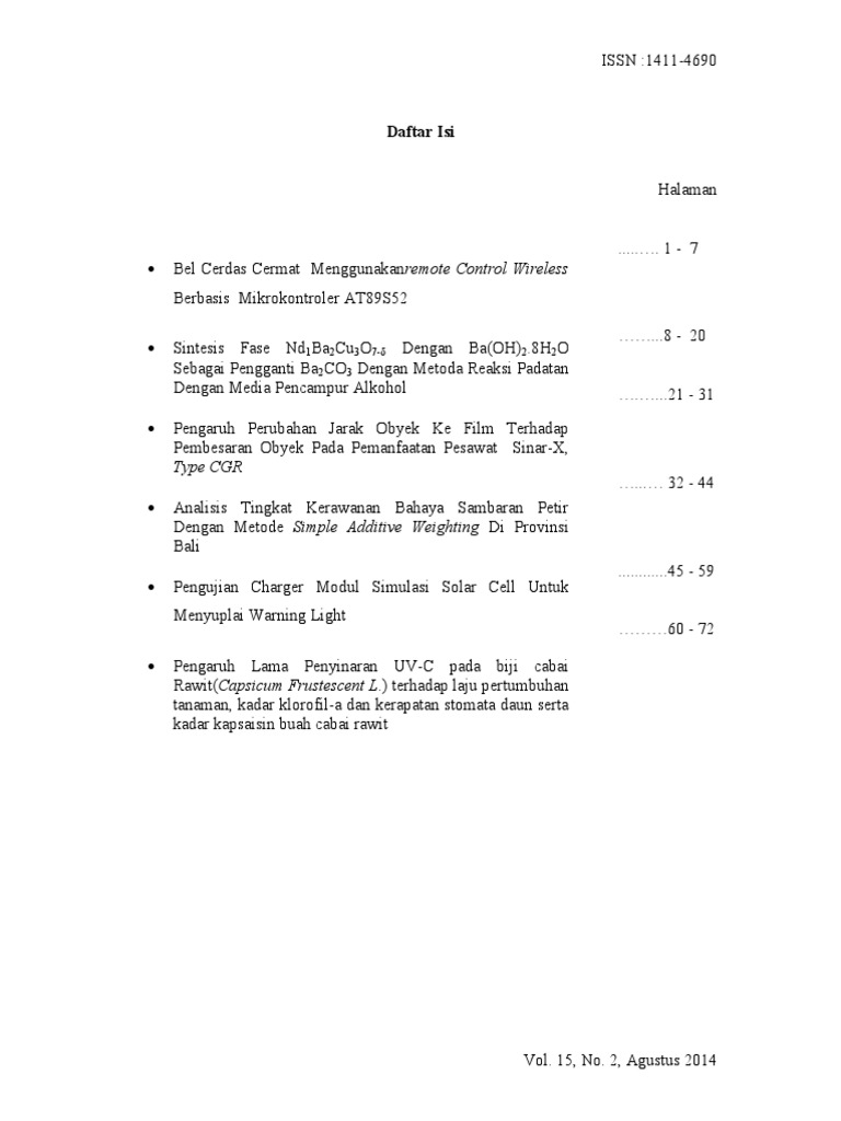 Serium Pada Cabe | PDF