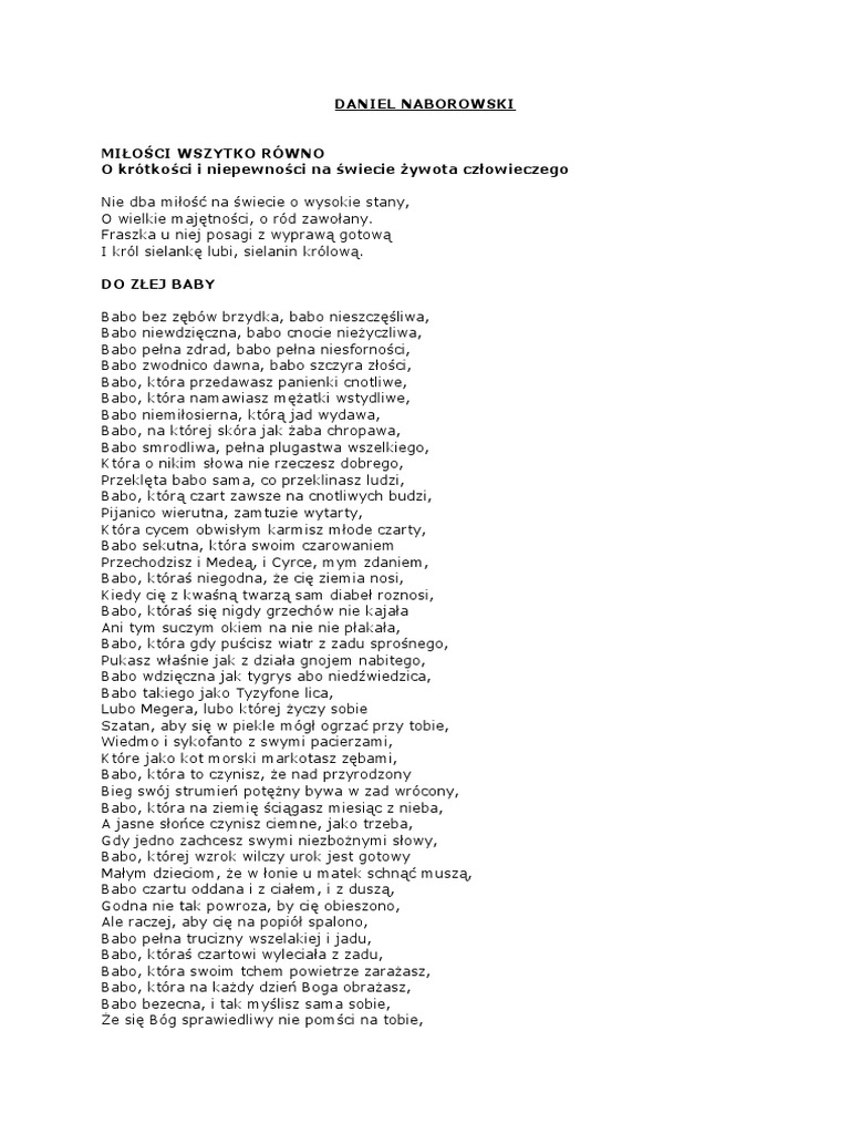 Daniel Naborowski | PDF