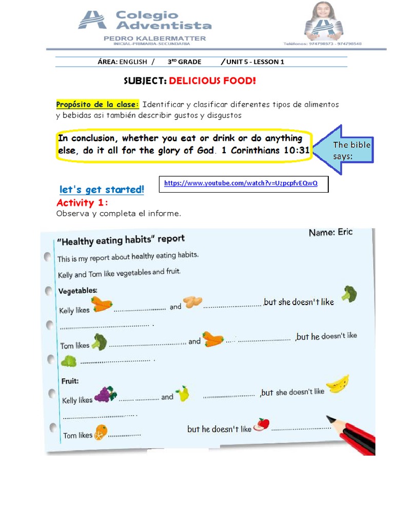 Identifying Food Preferences Through Engaging Activities | PDF