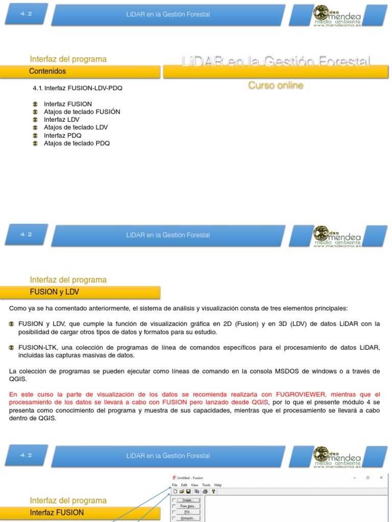 LiDAR GF 4.2.interfaz Del Programa | Descargar gratis PDF | Interfaz de línea de comando ...