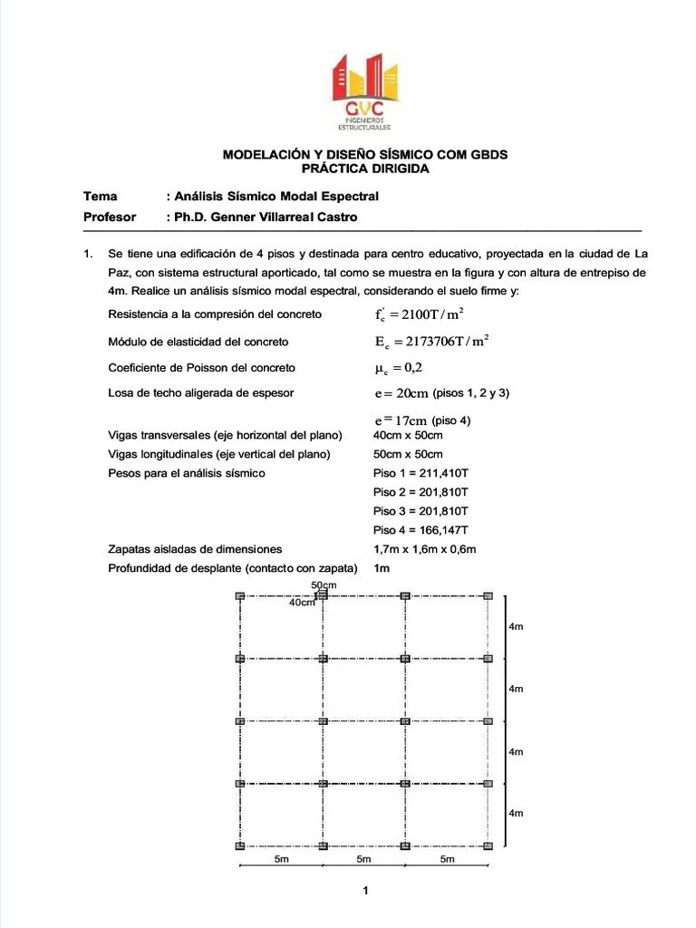 PDF Ejercicio de Analisis Modal - Compress | PDF | Materiales | Física Aplicada e Interdisciplinaria