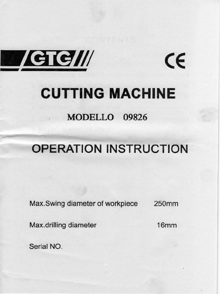 Torno Bb25-Bv25 Sieg | PDF