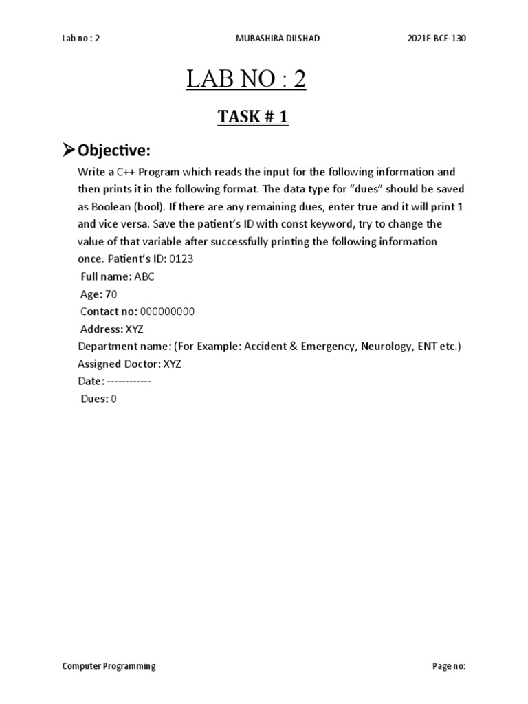 Mubi 2 CP | PDF | Integer (Computer Science) | Data Type