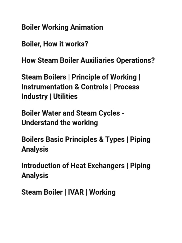 Boiler Working Animation | PDF | Technology & Engineering