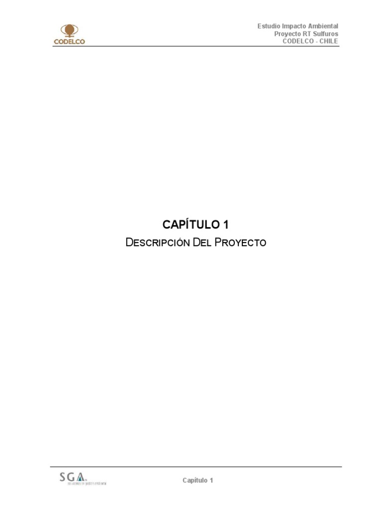 EIA Desaladora RT Cap 01 Descripcion Del Proyecto-Ilovepdf-Compressed | PDF | Cobre | Minería