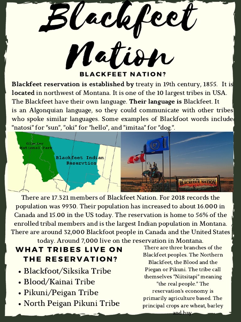Blackfeet Nation | PDF | Blackfoot Confederacy | Great Lakes Tribes