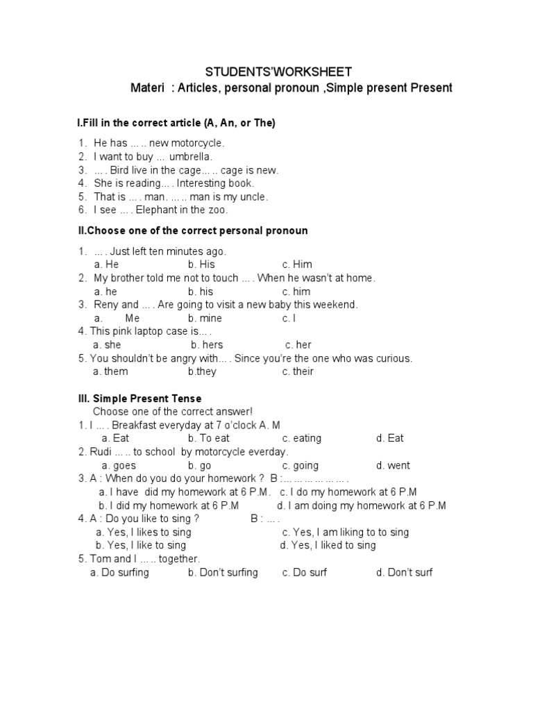 Latihan Unsur Kebahasaan Unit 2 Part 3 | PDF