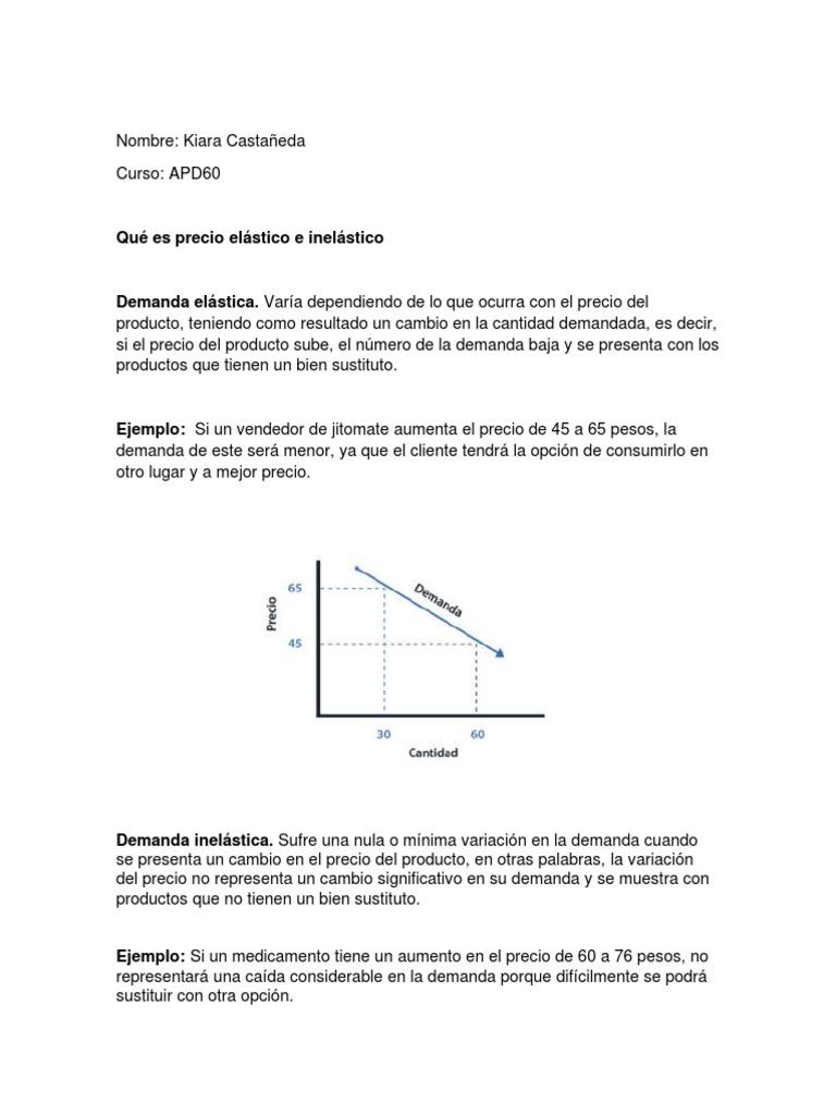 Demanda Elástica e Inelástica | PDF