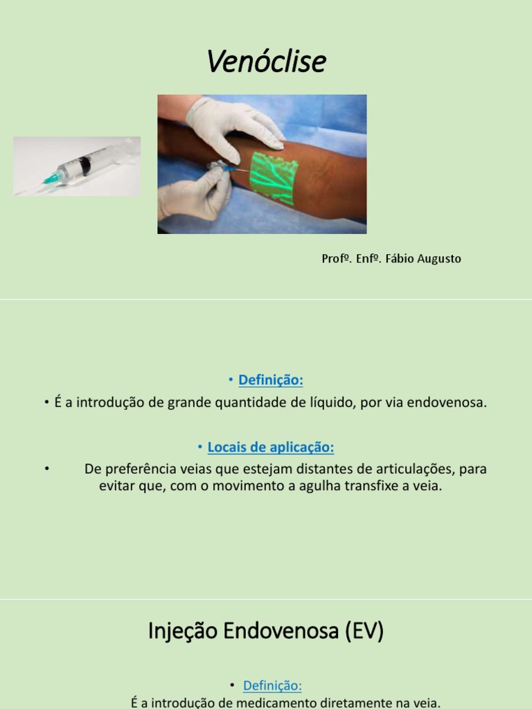 Aula 2 Venóclise | PDF | Veia | Sangue