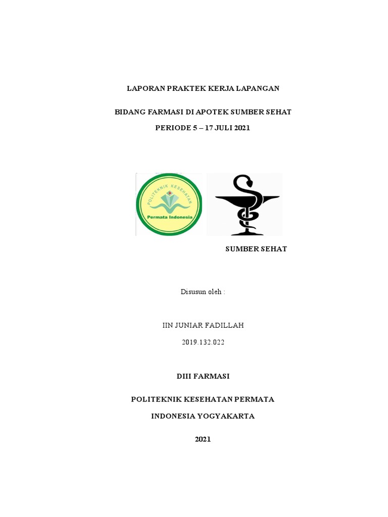 Laporan Pkl Apotek Pdf