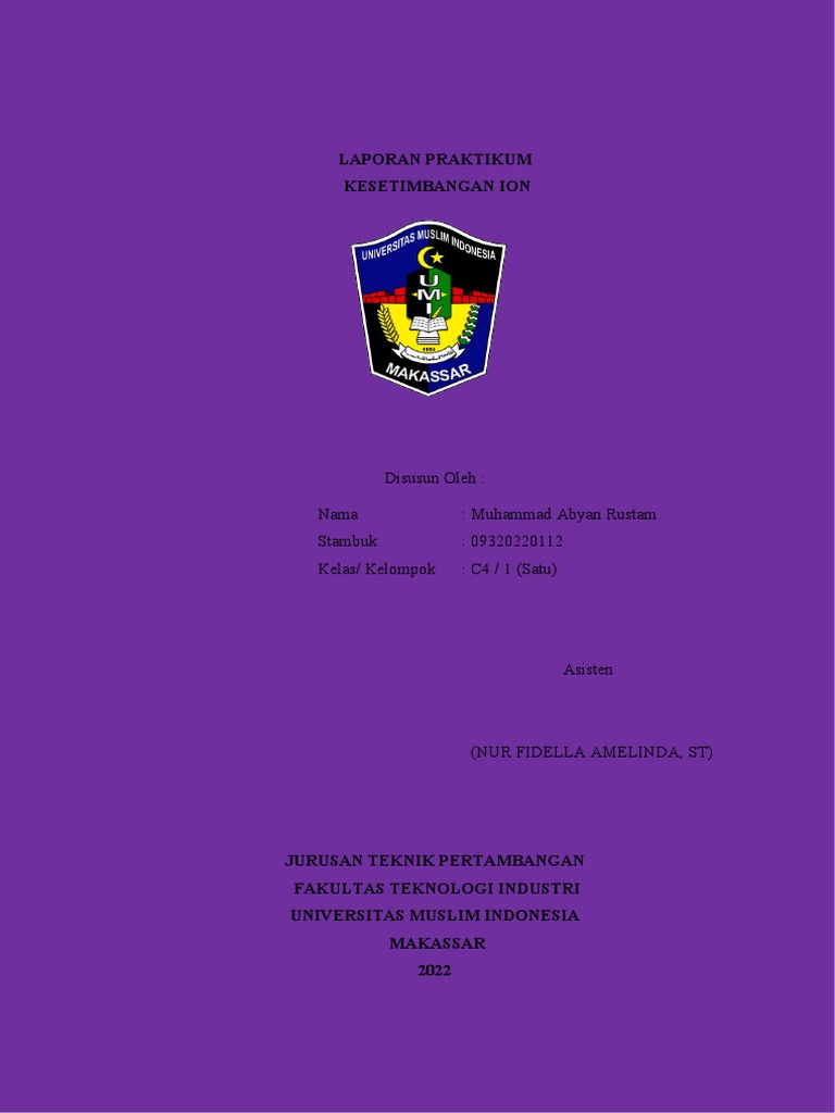 Laporan 3 Kesetimbangan Ion | PDF